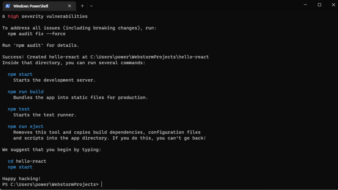 React 프로젝트 설정하기