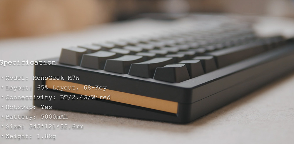 MONSGEEK M7W 작고 단단하고 가장 완벽한 키보드