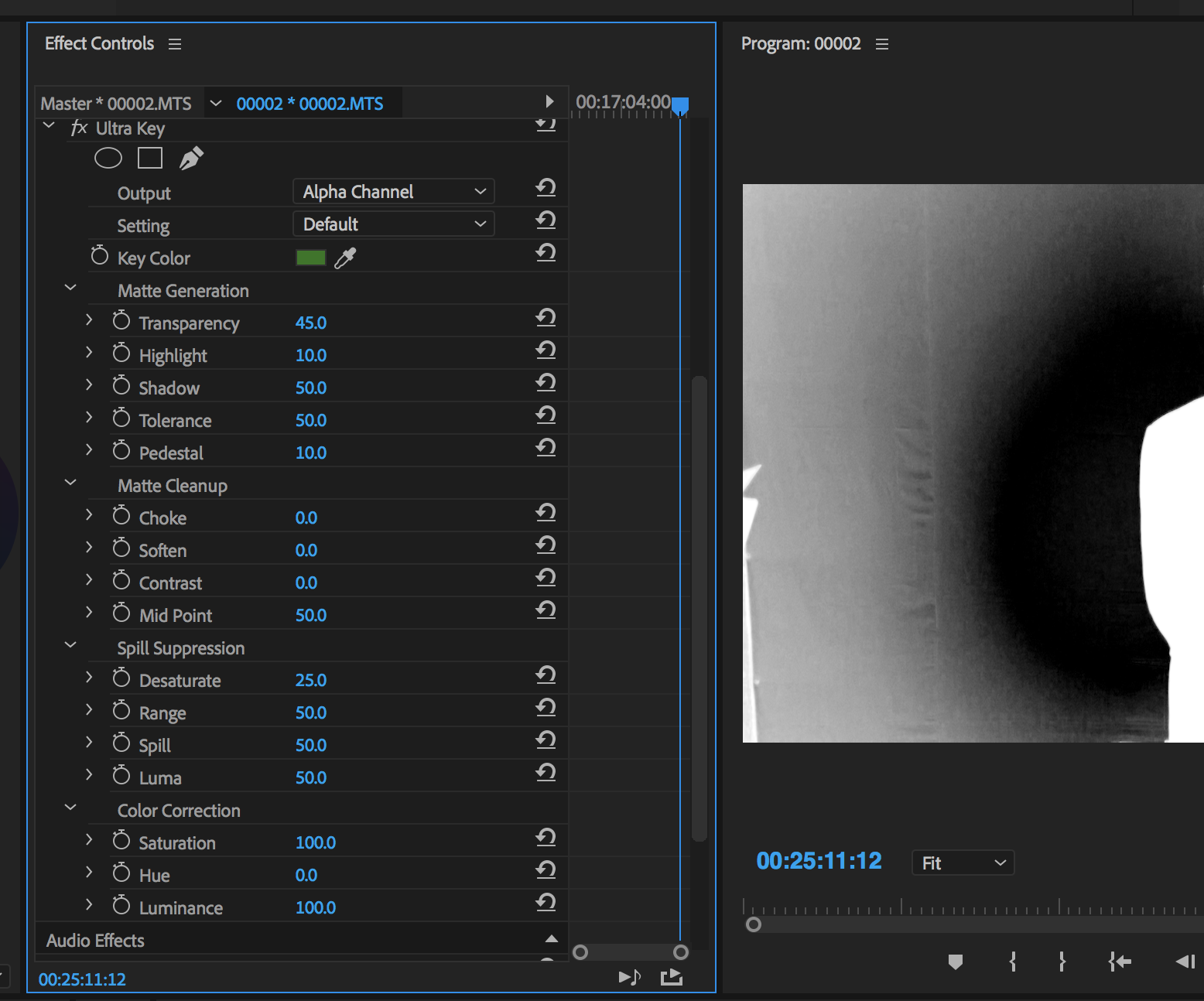 [크로마키] 후반작업 프리미어 그린색빼는 울트라키 Ultra Key