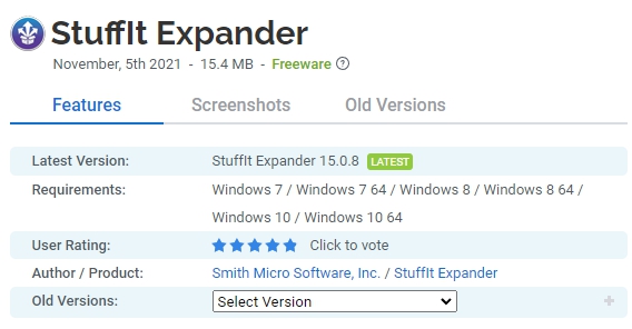 StuffIt Expander 무료 다운로드