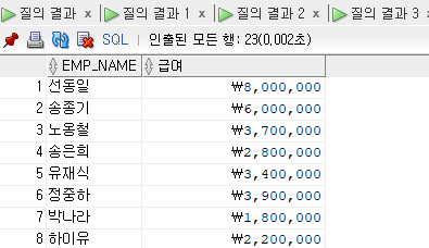 [SQL] 단일행 함수 - 형변환 함수 TO_CHAR :: 014 dev log