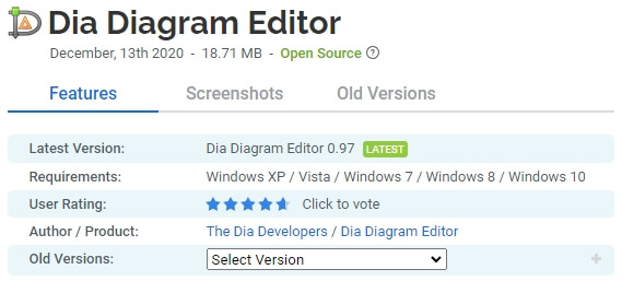 Dia Diagram Editor 무료 다운로드