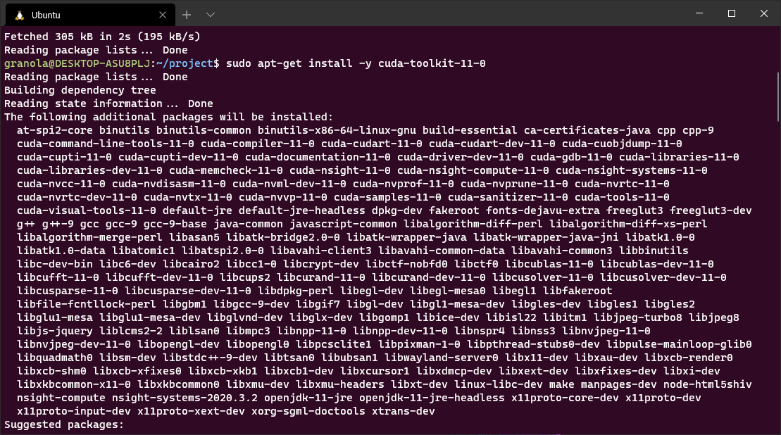 WSL 2에서 GPU accelerated machine learning training(GPU 사용하기) - 2 WSL 2에서 GPU accelerated machine learning training(GPU 사용하기) - 2