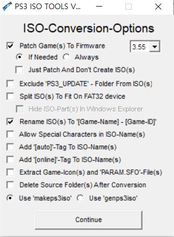 [PS3] 폴더+파일 로 된 게임파일 을 ISO 로 변환 하기 (Convert to PS3 Folder game into ISO)