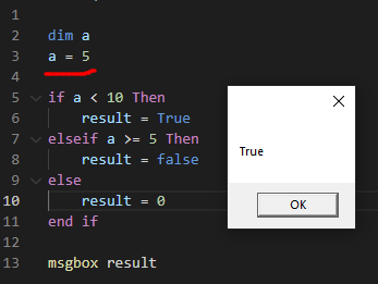 [Visual Basic] 비주얼베이직 스크립트 (VBScript) 기초 문법 (if문, for문, foreach문, case문 ...