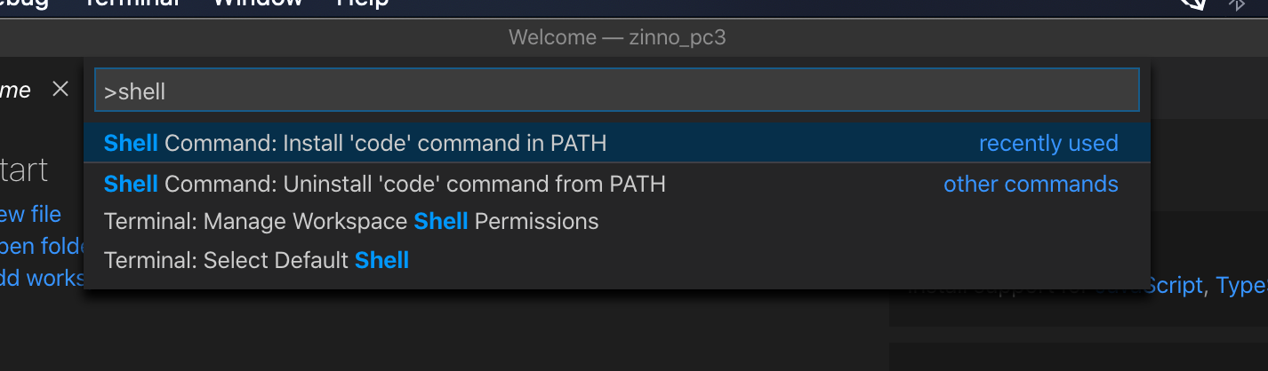 vscode : How to open terminal in the current mac os location