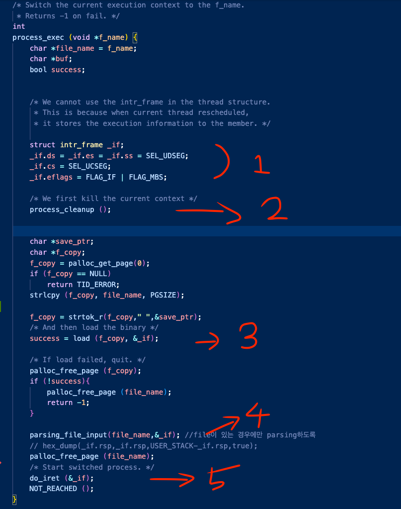 [TIL] pintos : 유저 프로세스 - 시스템 콜 구현(fork,wait,exec,exit)