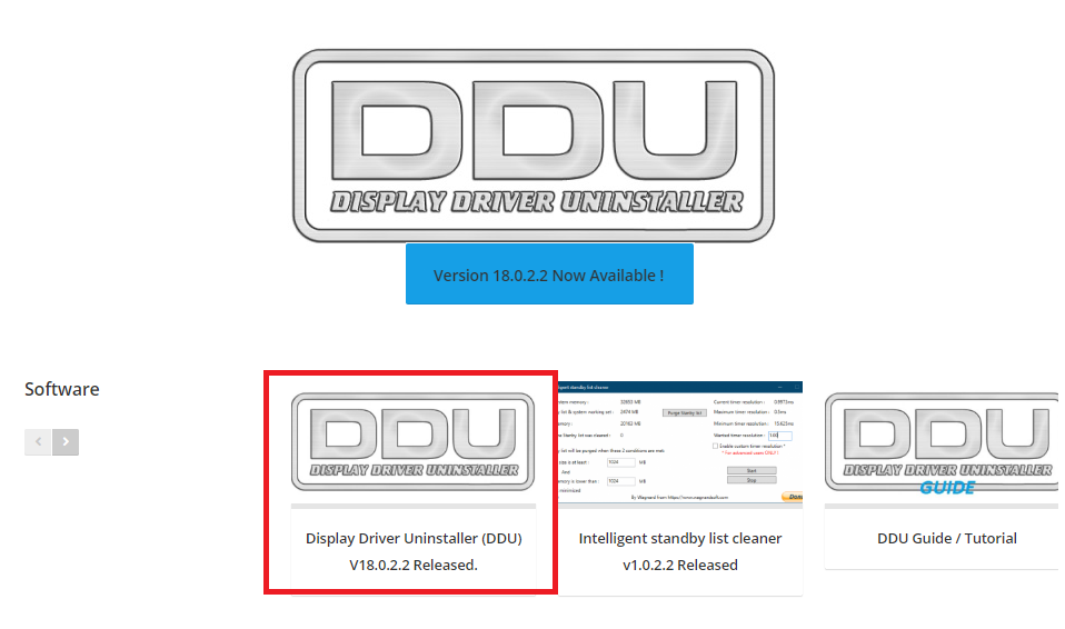 DDU 다운로드 사용법 :: 그래픽 드라이버 삭제