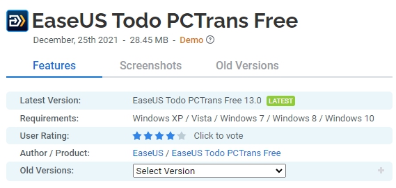 EaseUS Todo PCTrans Free 무료 다운로드
