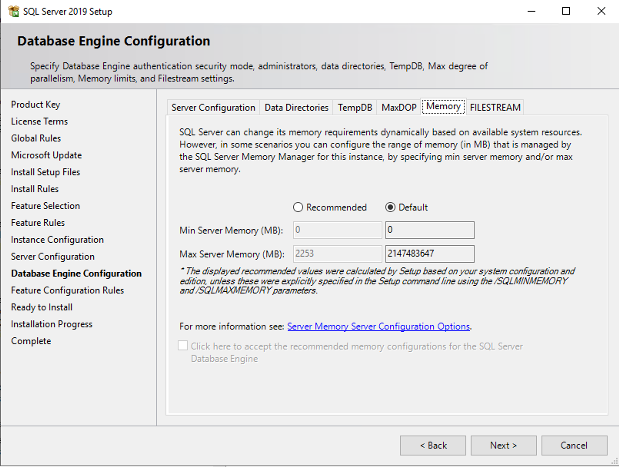 [MSSQL] SQL Server 2019 Standard Single 설치(Window Server) — Mewoni's DB ...