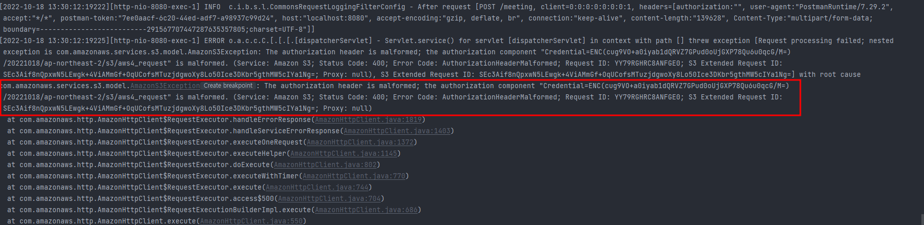 Solved Spring The Authorization Header Is Malformed The Authorization Component Is Malformed