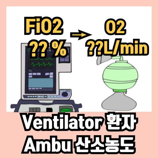 ventilator FiO2 와 산소농도 O2 관계 알아보기