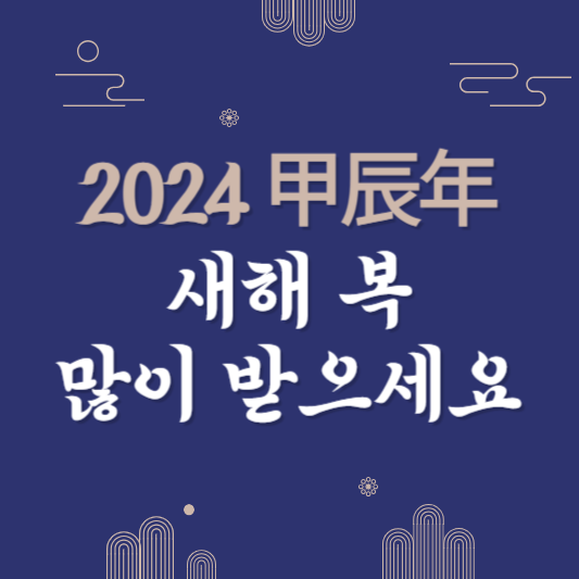2024년 갑진년 청룡의 해, 삼재띠, 신년운세와 무료 토정비결