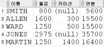 [Oracle SQL] SELECT문 - null과 NVL함수, 연결 연산자, distinct