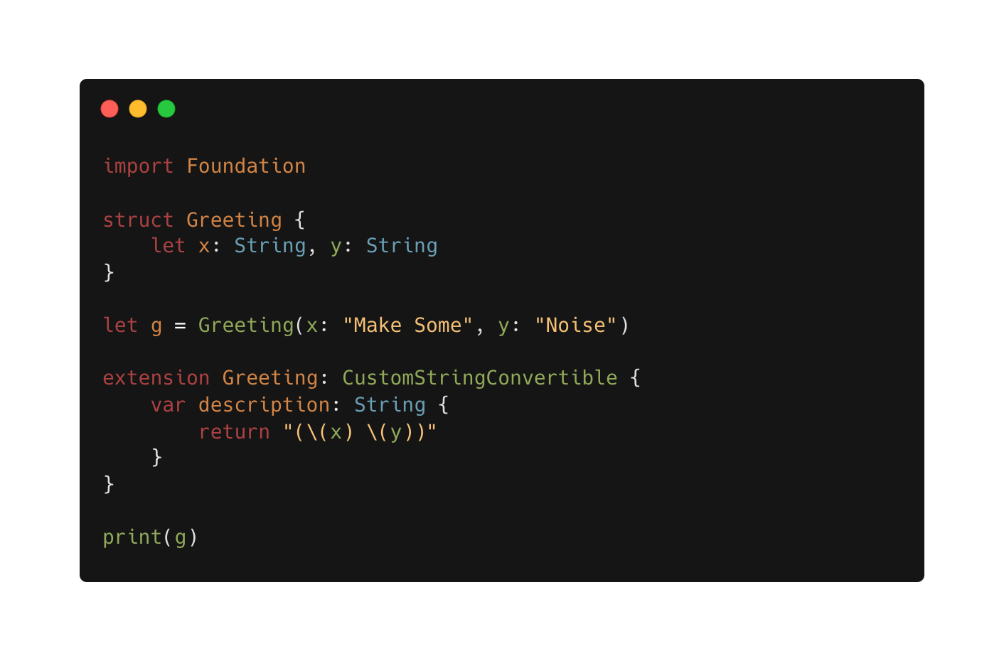 [Swift] CustomStringConvertible 프로토콜