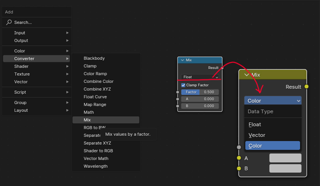 [blender node] 02. Mix Color (1)