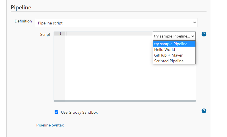 Jenkins Pipeline / Pipeline Script 작성
