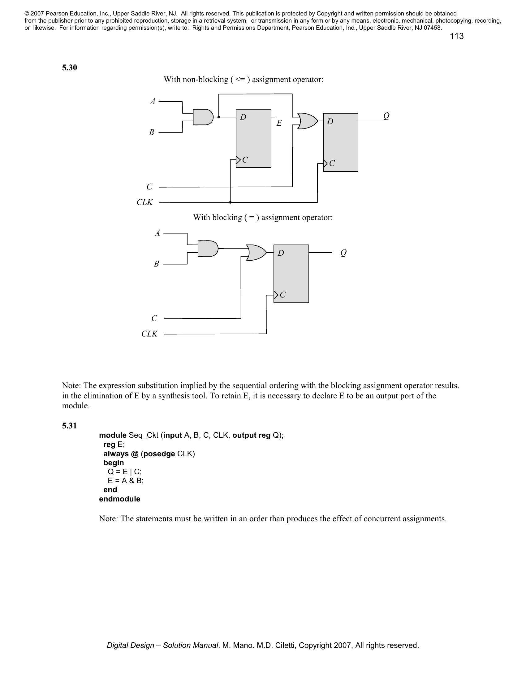 Solution manual to Digital Logic And Computer Design by M. Morris Mano ...