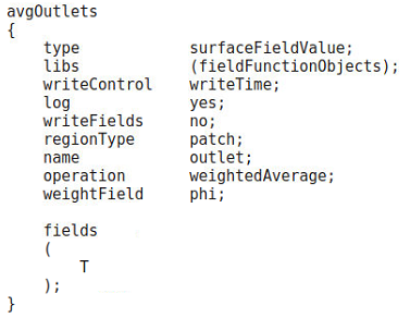 OpenFOAM 내 surfaceFieldValue post processing (functionObjects)