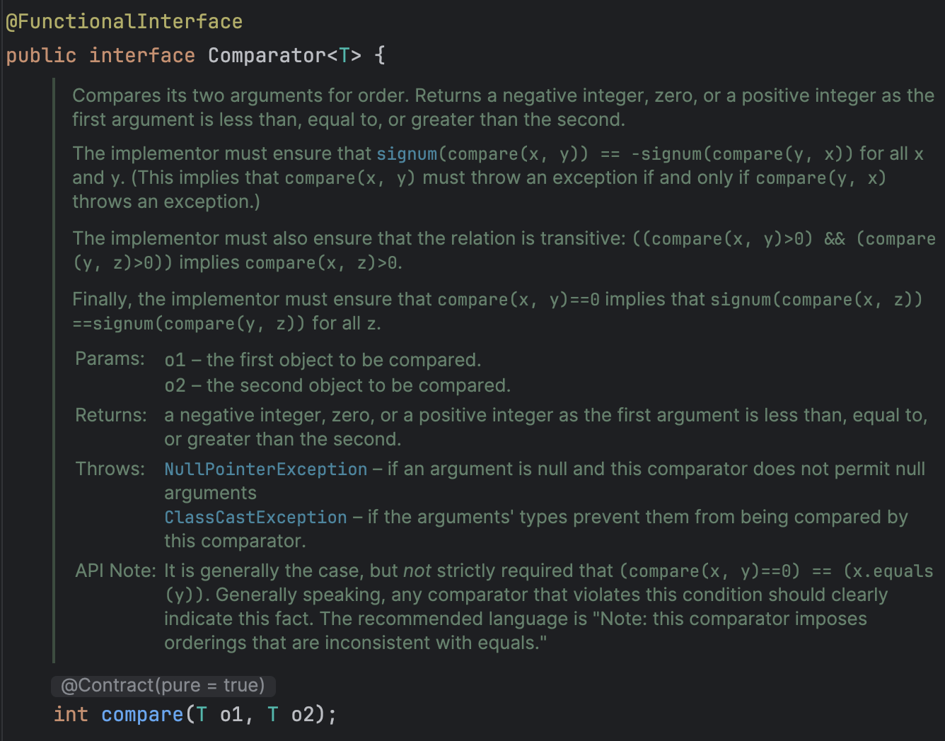 [JAVA] Comparator — 성장을 공유하는 개발자