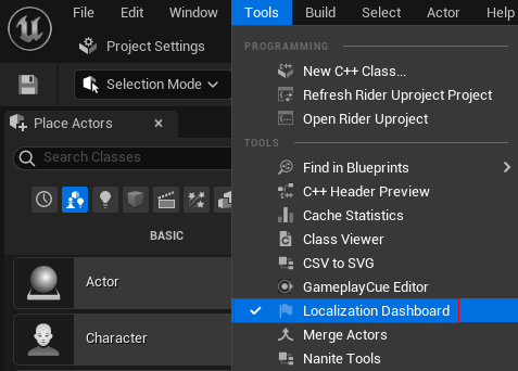 [UE] Unreal Engine 현지화 - Localization Dashboard 사용법