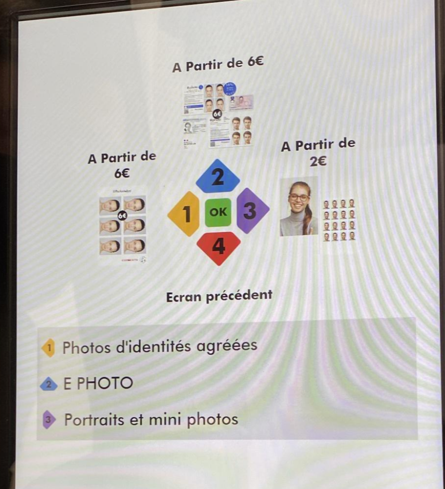 프랑스 체류증 사진 photomaton 포토마통에서 Ephoto 찍는 법