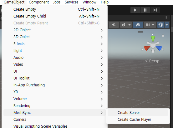 [Unity] MeshSync 패키지 (Blender-Unity 실시간 싱크)