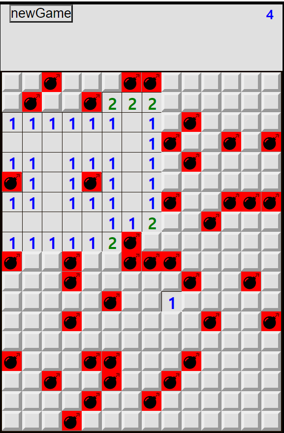 javascript minesweeper example / 웹 지뢰찾기 예제 — 일기장