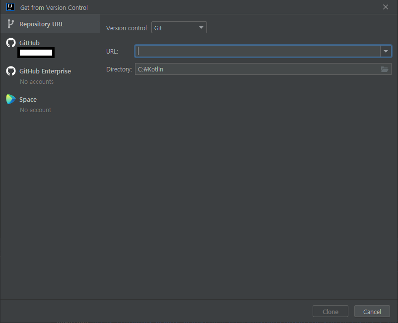 인텔리제이에서 github 연동하는 방법