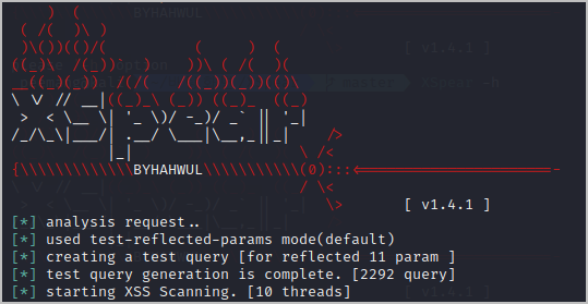 XSpear (XSS Scanner) 사용 방법