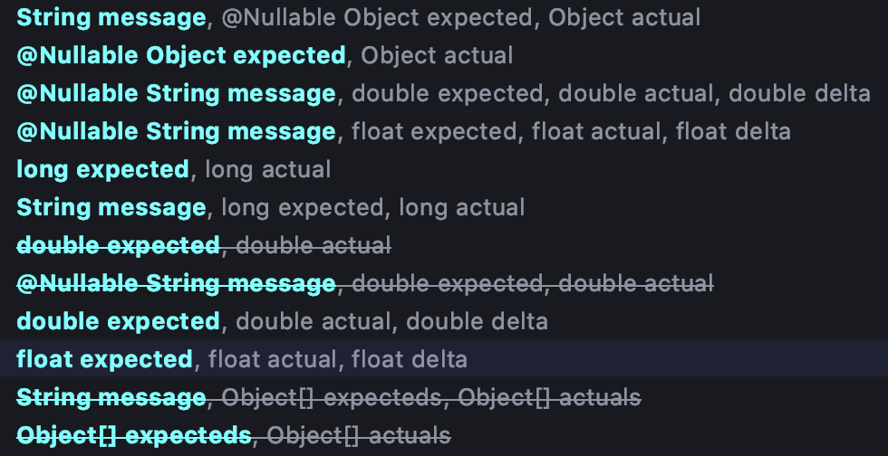 [Junit4] assertEquals : 두 객체의 값이 같은지 여부
