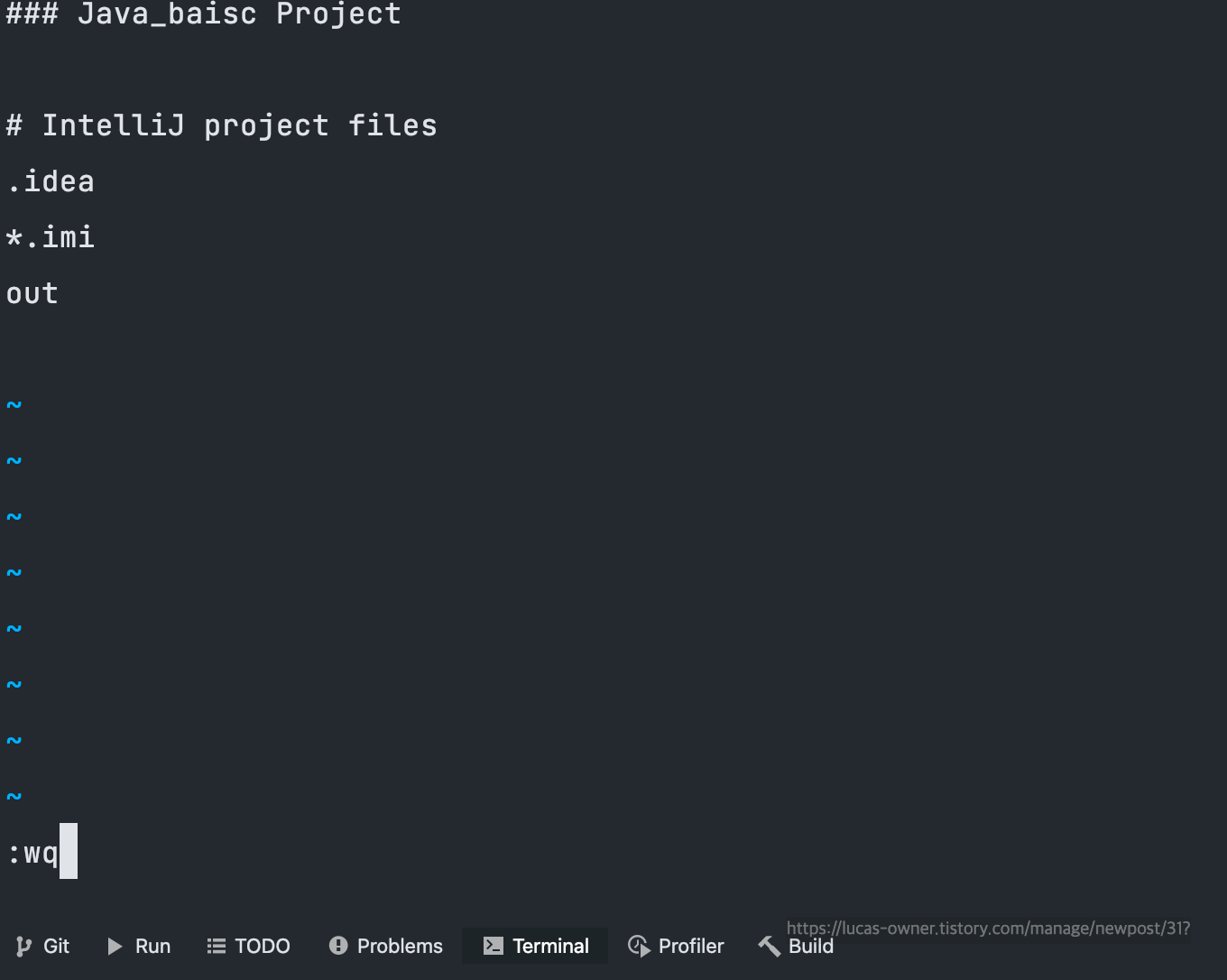 [IntelliJ] IntelliJ + Git 연동(1) (원격저장소 push)