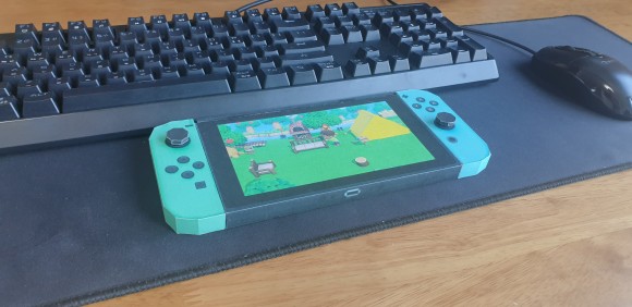 닌텐도 스위치 도안 동물의 숲 에디션 종이모형 도면 공유