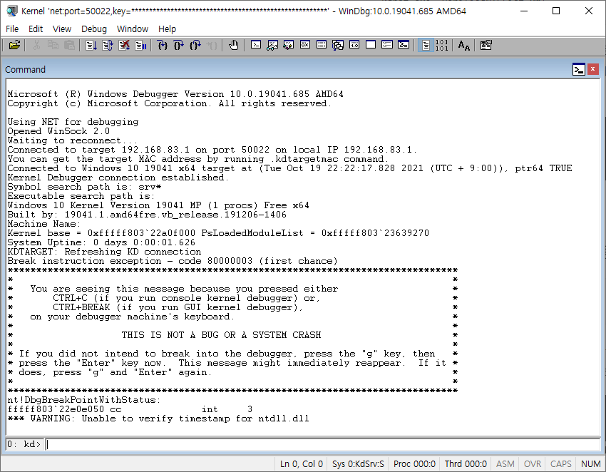 kdnet: Windows 10 Kernel Network Debugging Setting :: fuzz