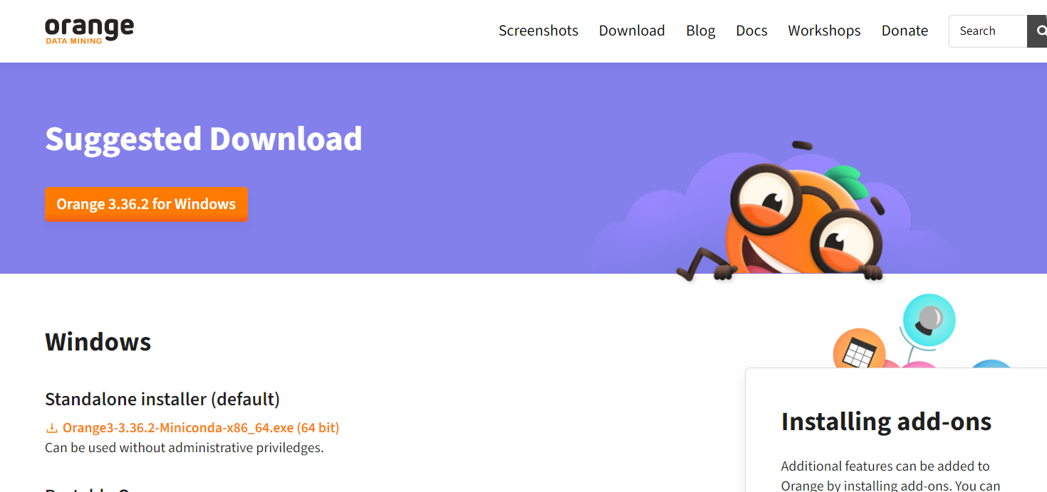 오렌지3(Orange3) 설치하기