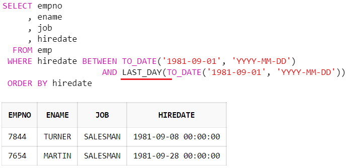 [Oracle] 해당 월의 마지막 날짜 구하기 (LAST_DAY)