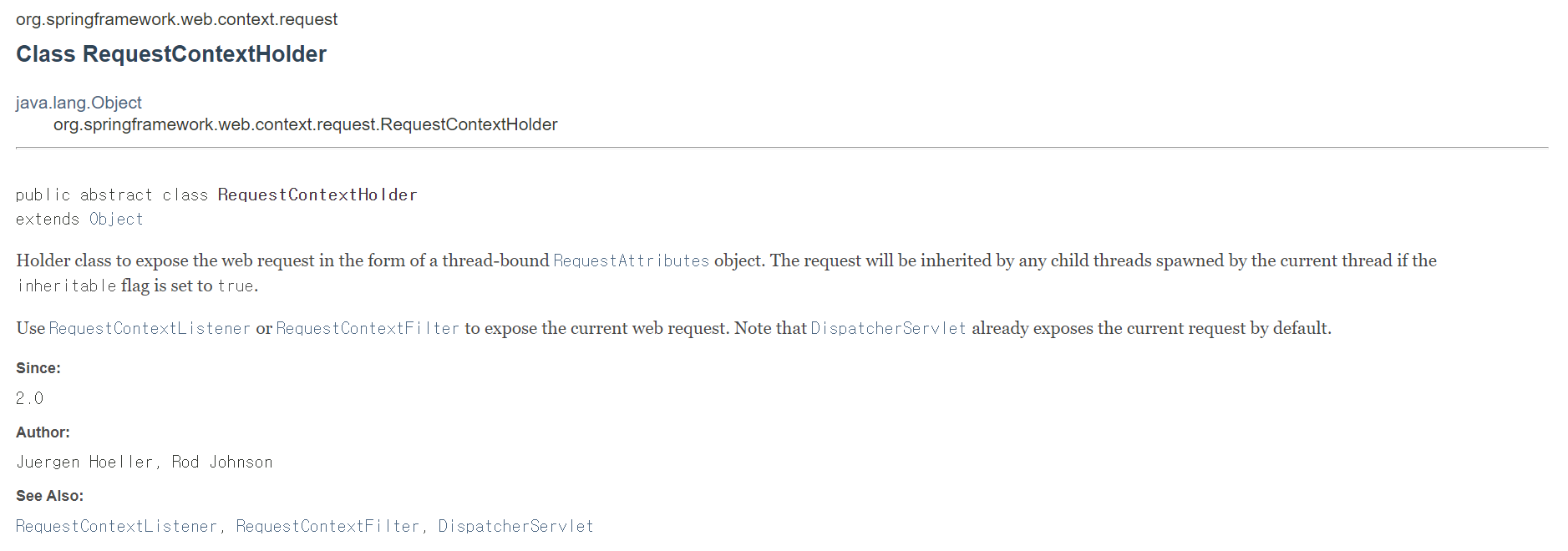 Class RequestContextHolder