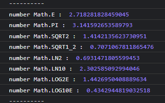 자바스크립트 수학 Math 객체 특징 javascript math object