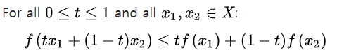Convex function 설명 (strictly convex function, concave function) - 유니의 공부
