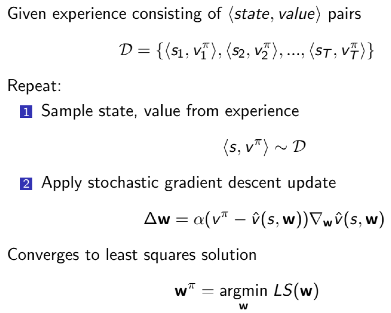 [강화학습 #08] Value Function Approximation