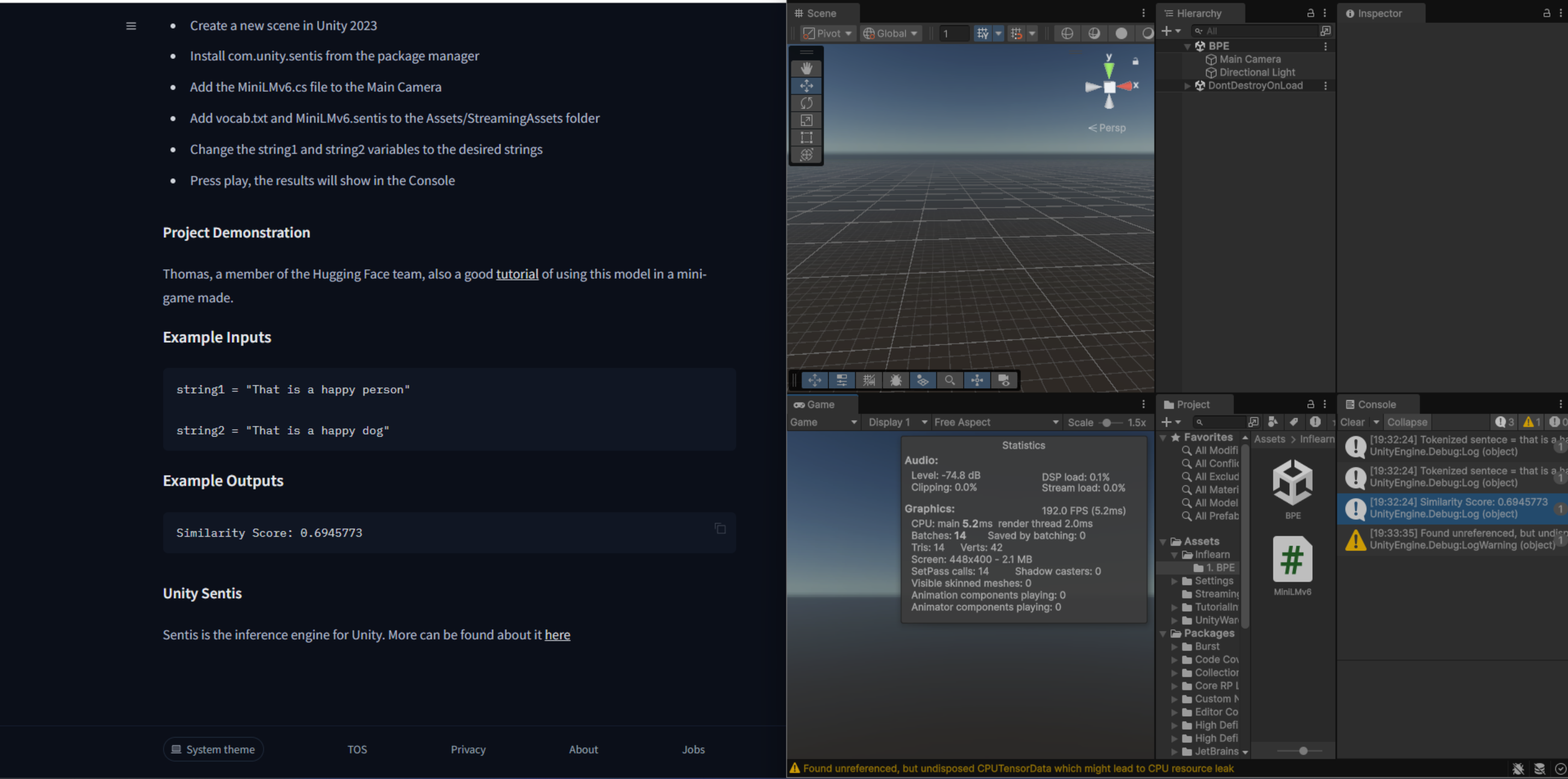 Unity Sentis에서 Tokenizer 구현하기 - CLIP Byte Pair Encoding