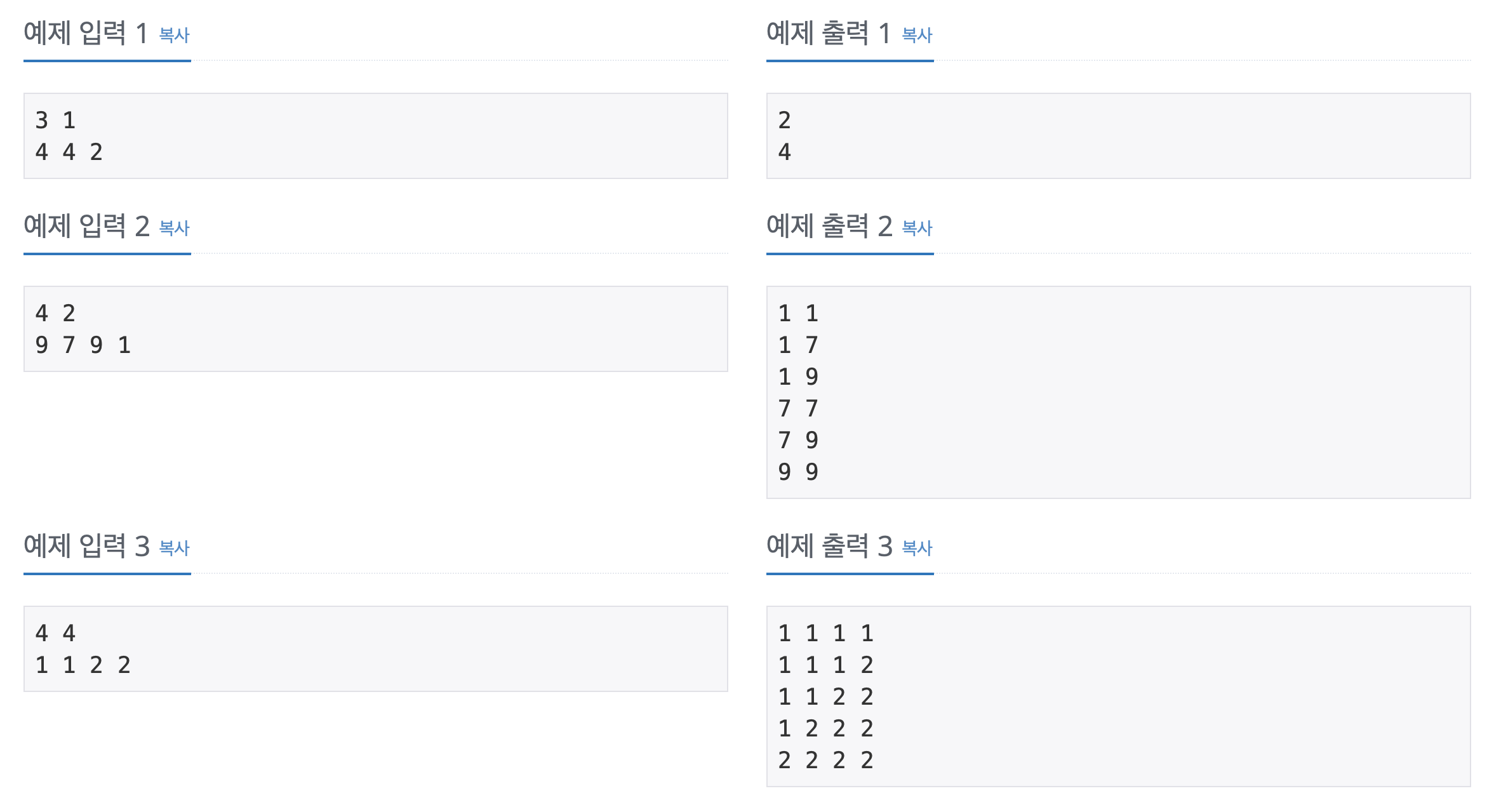 BOJ-15666 : N과 M(12) / 파이썬(Python)