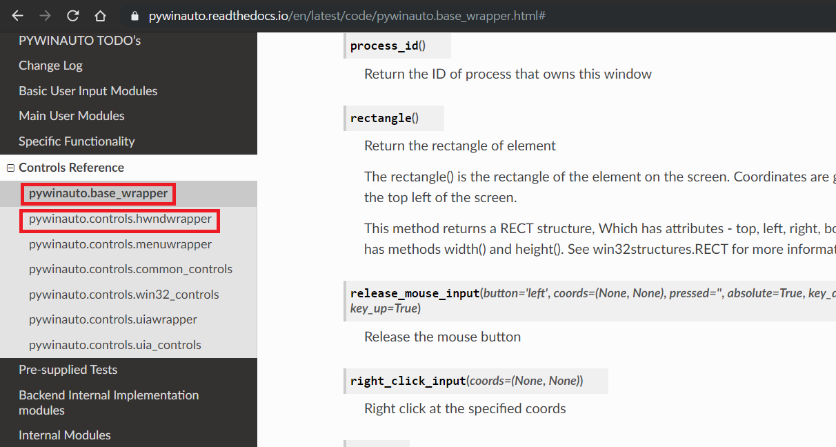 [파이썬]pywinauto패키지 hwndwrapper, base_wrapper