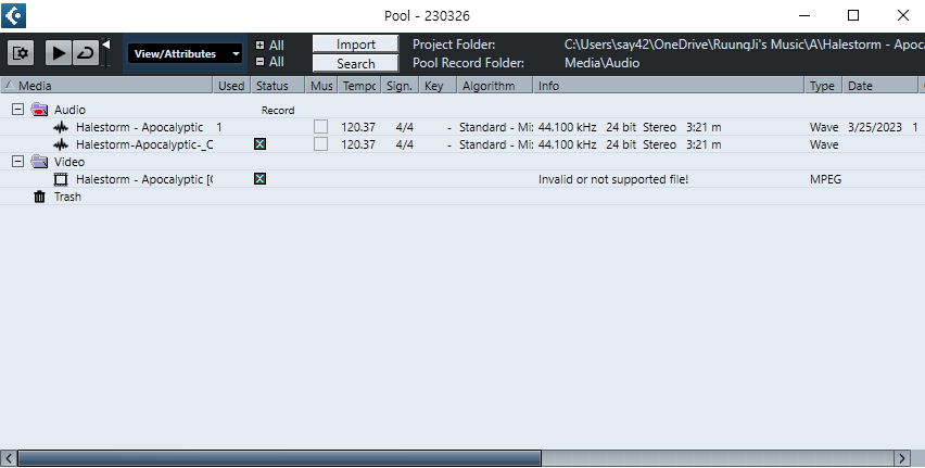 Music / 큐베이스 Resolve Missing Files 해결법