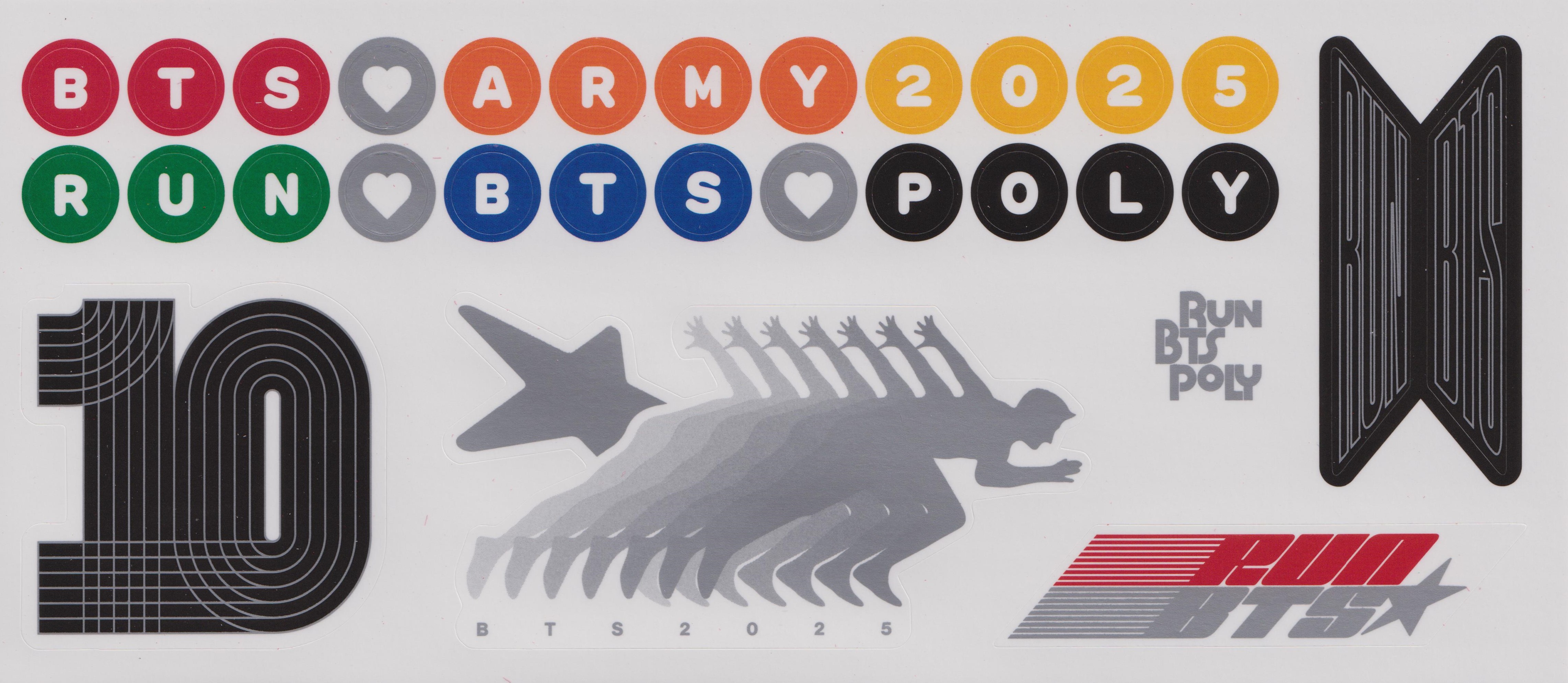 BTS RUN Poly (Stickers)