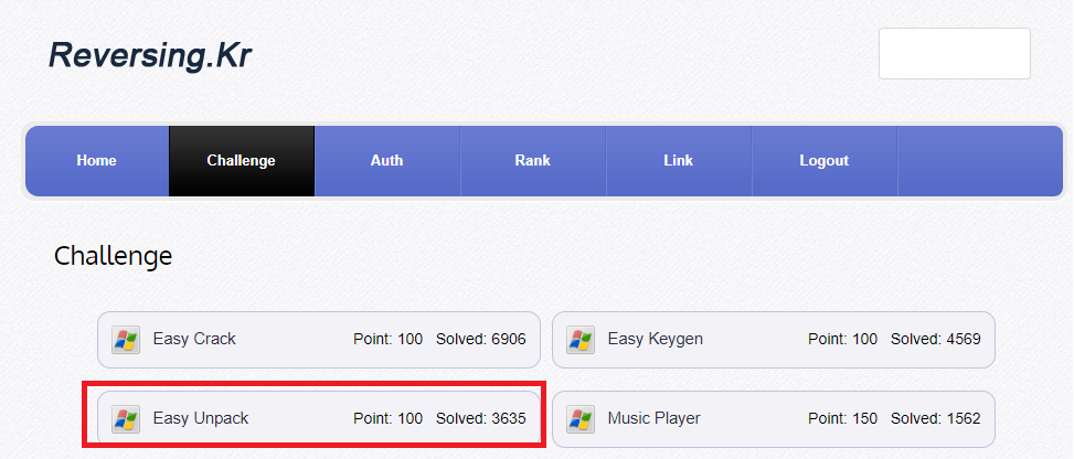 8. [reversing.kr] Easy Unpack me :: 레오의 블로그