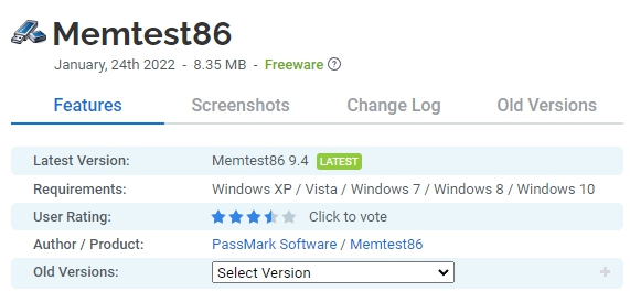 Memtest86 무료 다운로드