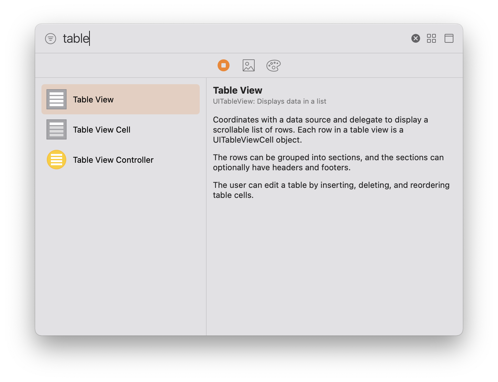 [iOS] UITableView + UITableViewCell (1): 테이블 뷰 사용해보기