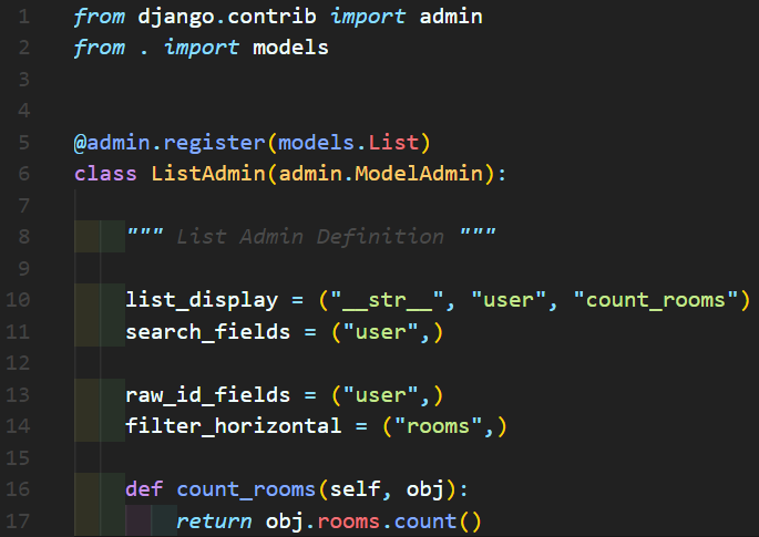 Create List Model and Admin :: Cog Factory