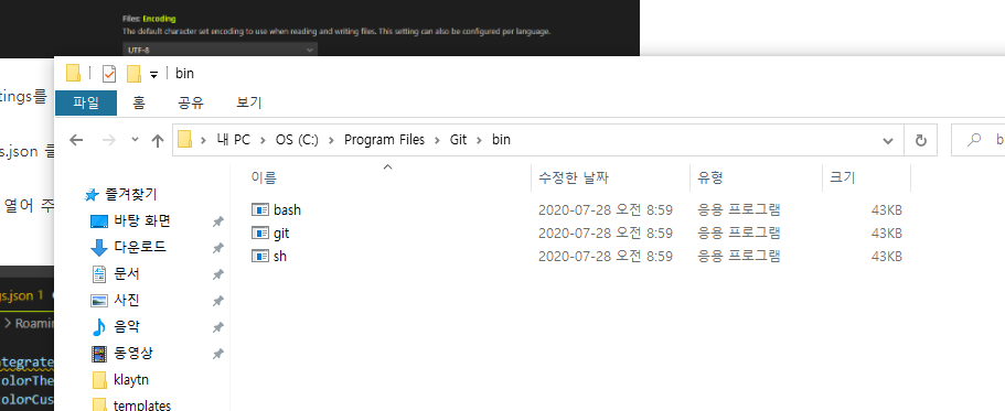 vscode 'bash: syntax error near unexpected token `&'' 해결 방법